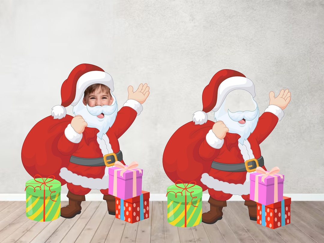 Santa Claus Large Photo Booth Prop, Christmas Props, Santa Claus ...