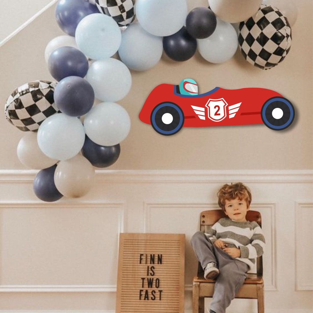 Two Fast Birthday Backdrop, Retro Car Backdrop, Retro Race Car Party ...
