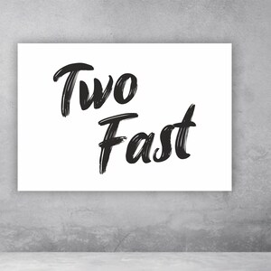 Two Fast Birthday Backdrop Banner, Race Car Birthday Banner, Two Fast ...