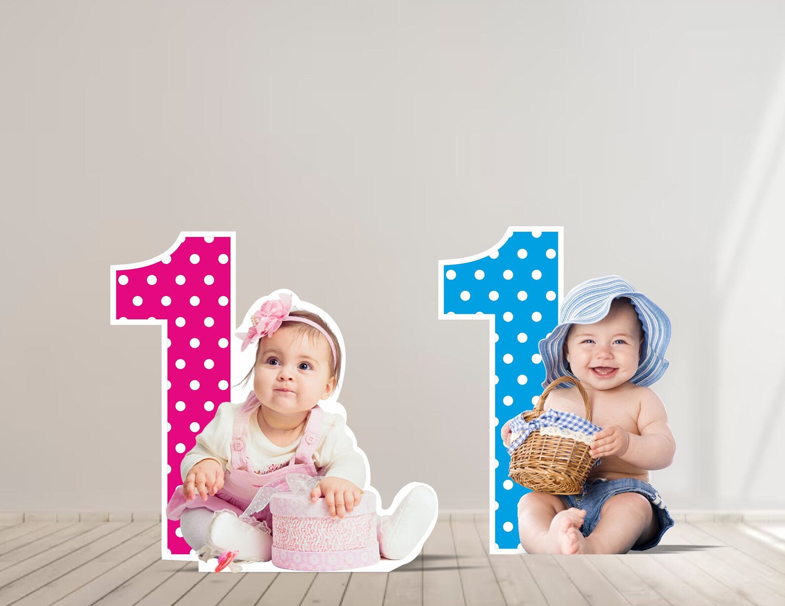 Custom Number Cutouts of Pictures, First Birthday Party Decor, Number ...
