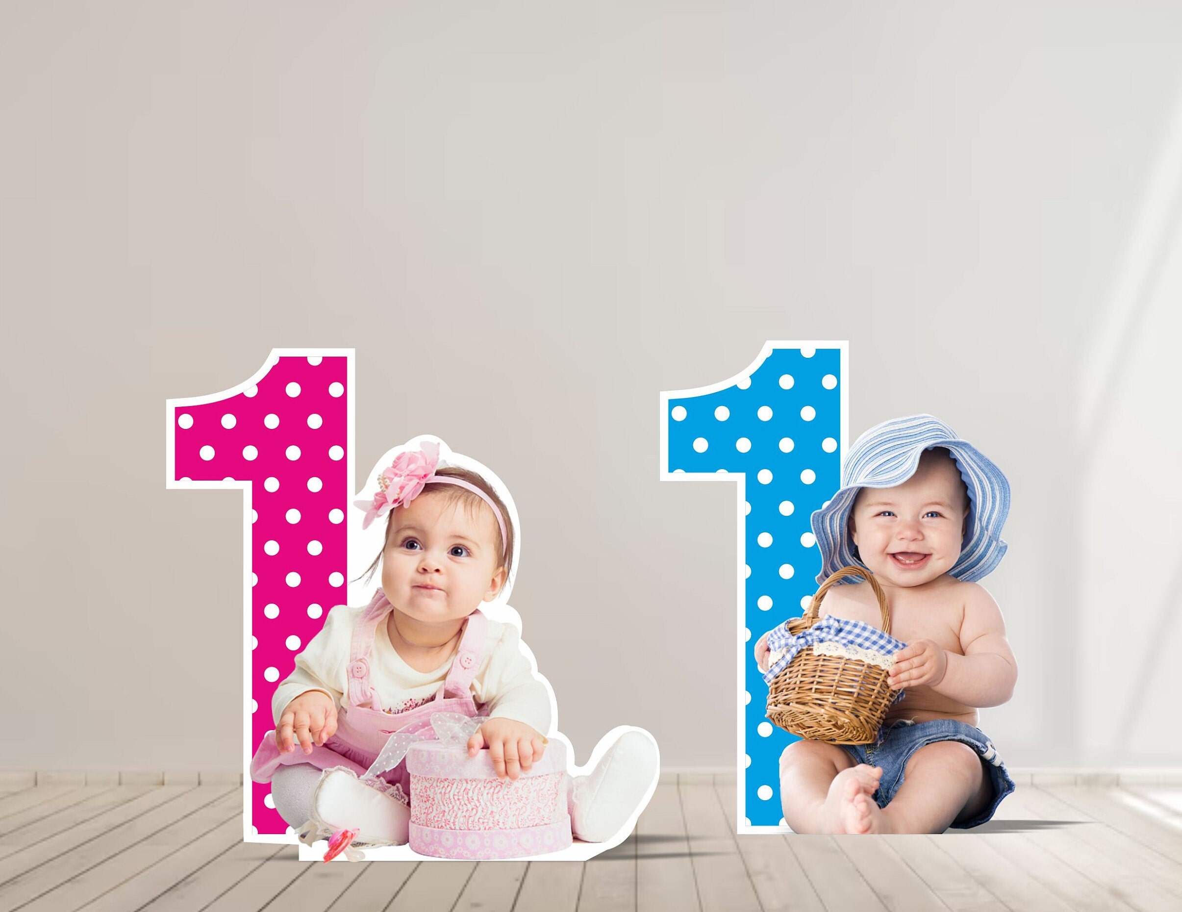 Custom Number Cutouts of Pictures, First Birthday Party Decor, Number ...