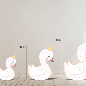 Baby Swan Big Cutout, Princess Swan Theme Birthday, Swan Standee Prop ...