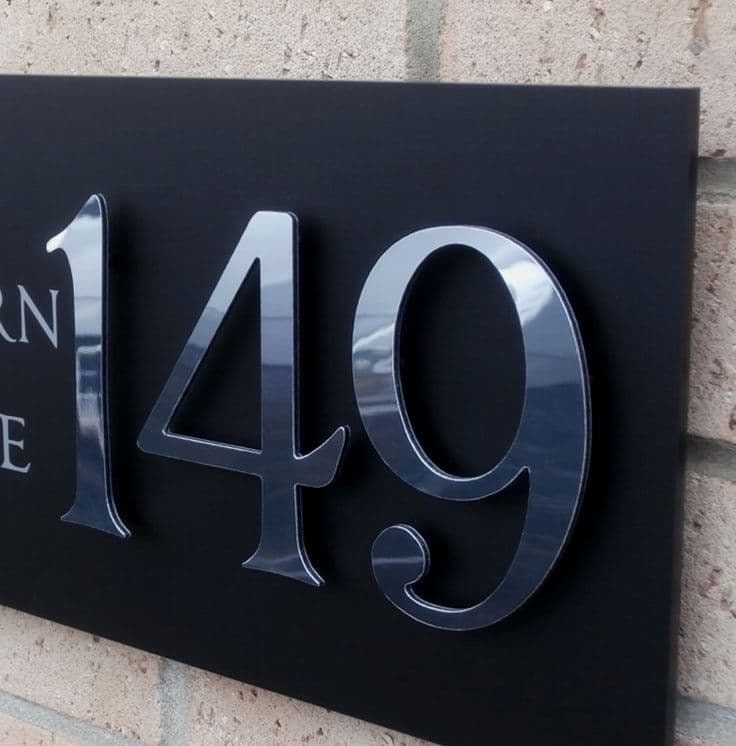 3d Modern House Number Custom Address Signs House Warming - Etsy