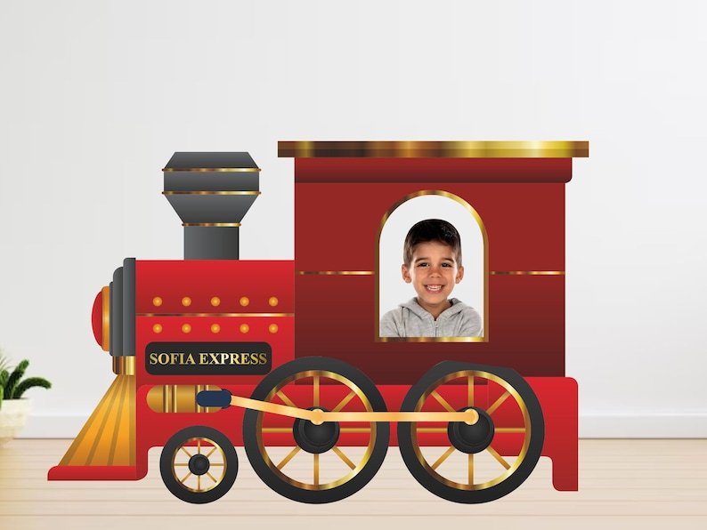 Custom Train Express Photo Booth Cutout, Christmas Train Cutout, Train ...