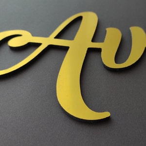 Custom Gold Name Sign, Mirror Acrylic Sign, Nursery Name Sign, Baby ...