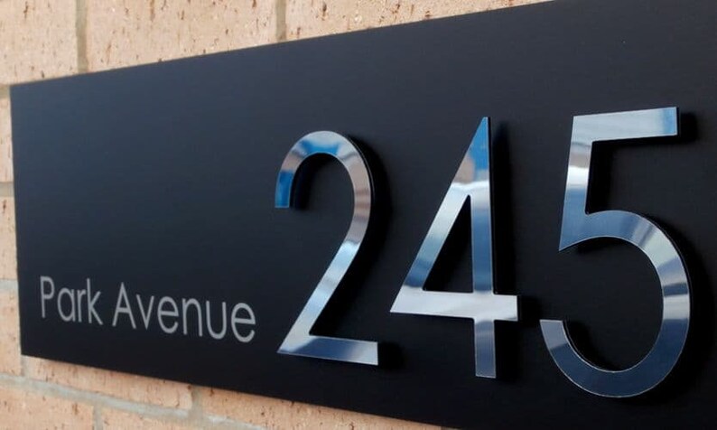 3d Modern House Number Custom Address Signs House Warming - Etsy