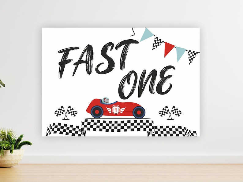 Fast One Birthday Backdrop Banner Fast One Birthday - Etsy