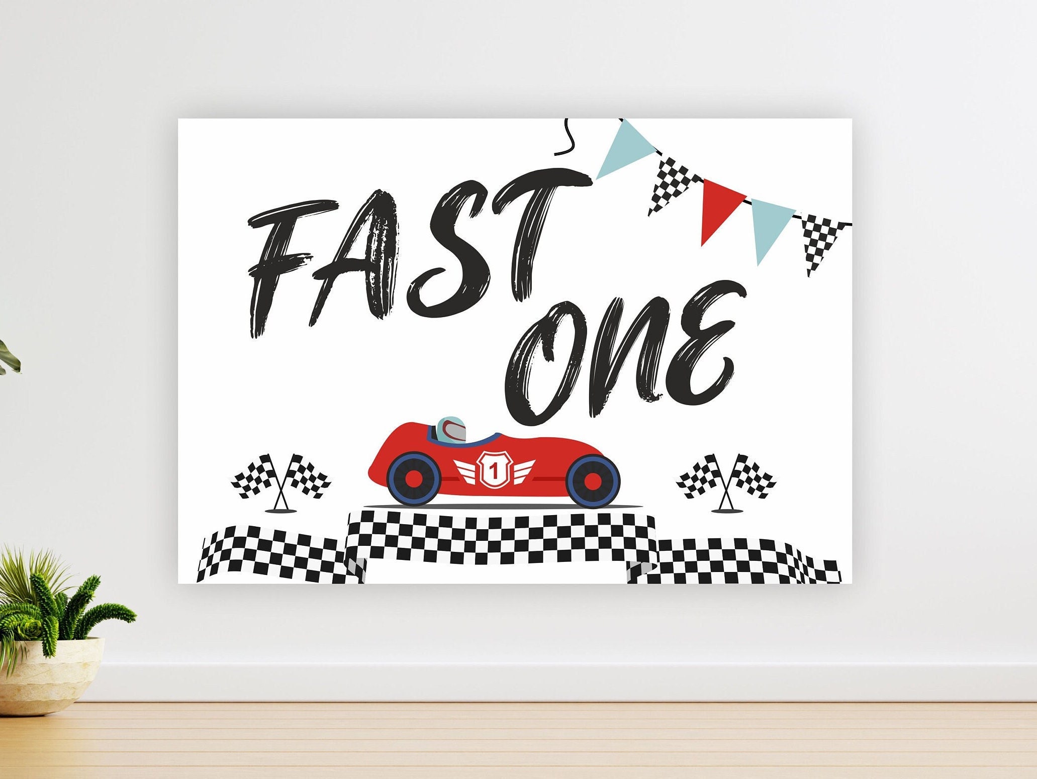 Fast One Birthday Backdrop Banner Fast One Birthday - Etsy