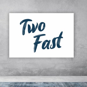 Two Fast Birthday Backdrop Banner, Race Car Birthday Banner, Two Fast ...