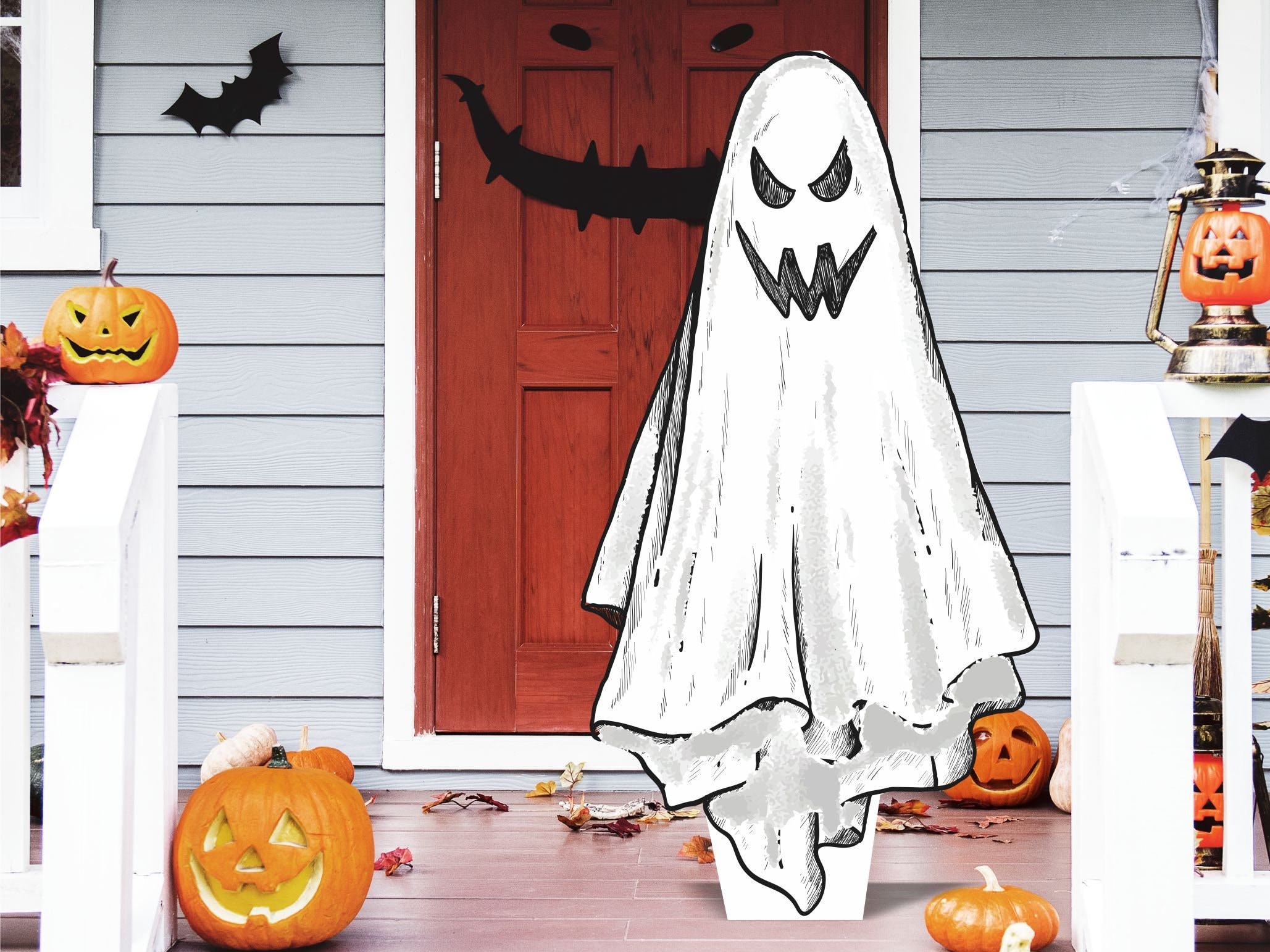 Ghost Cutouts Halloween Props Halloween Props Halloween - Etsy