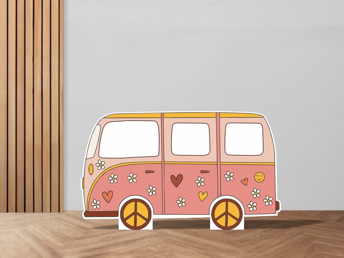 Groovy Birthday Party Decor Hippie Van Party Props Daiys - Etsy