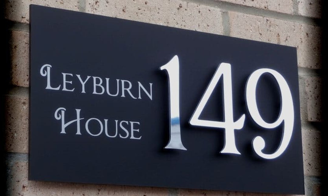 3d Modern House Number, Custom Address Signs, House Warming Gifts New ...