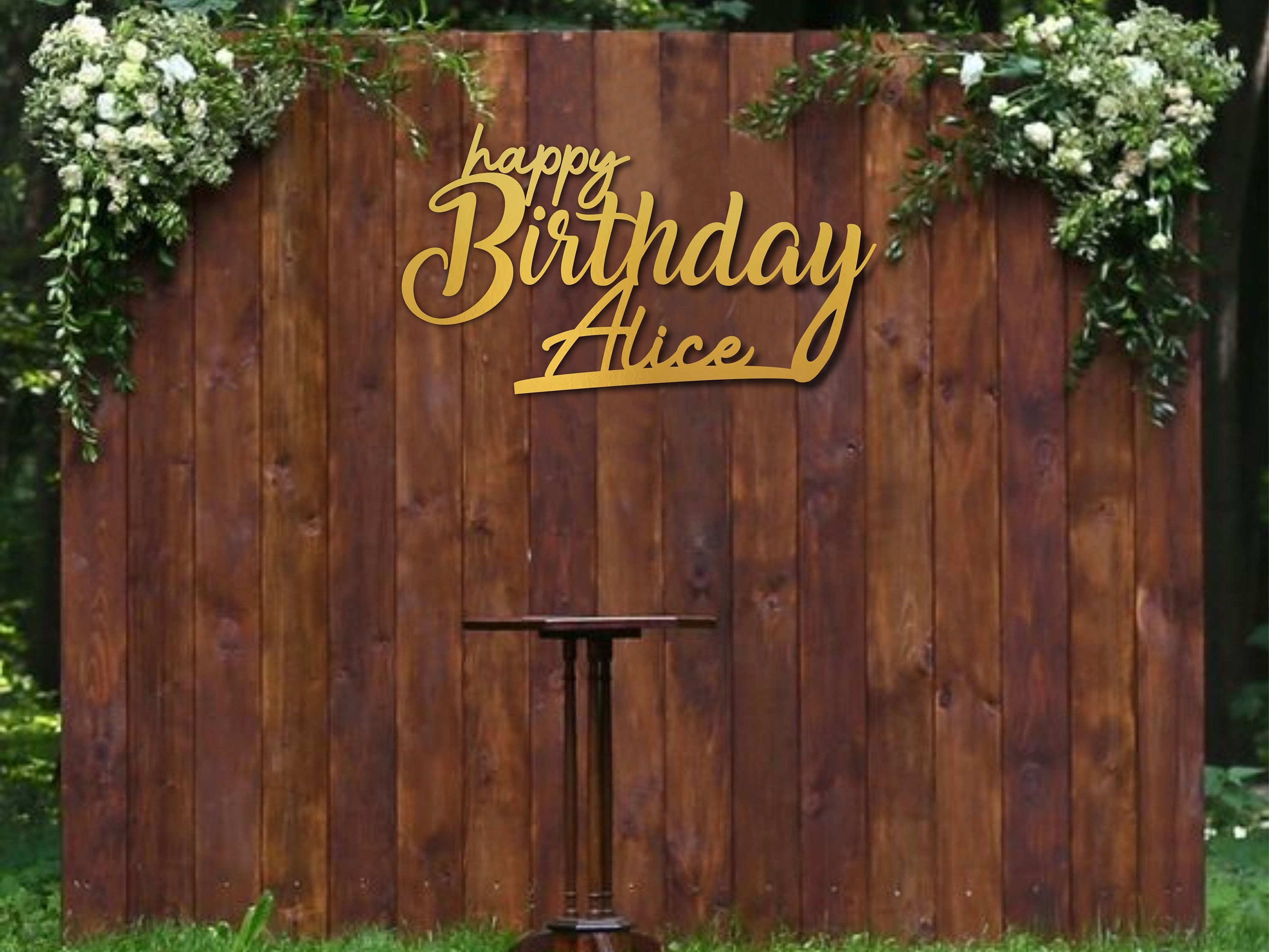 Personalized Birthday Board Happy Birthday Sign Happy First - Etsy