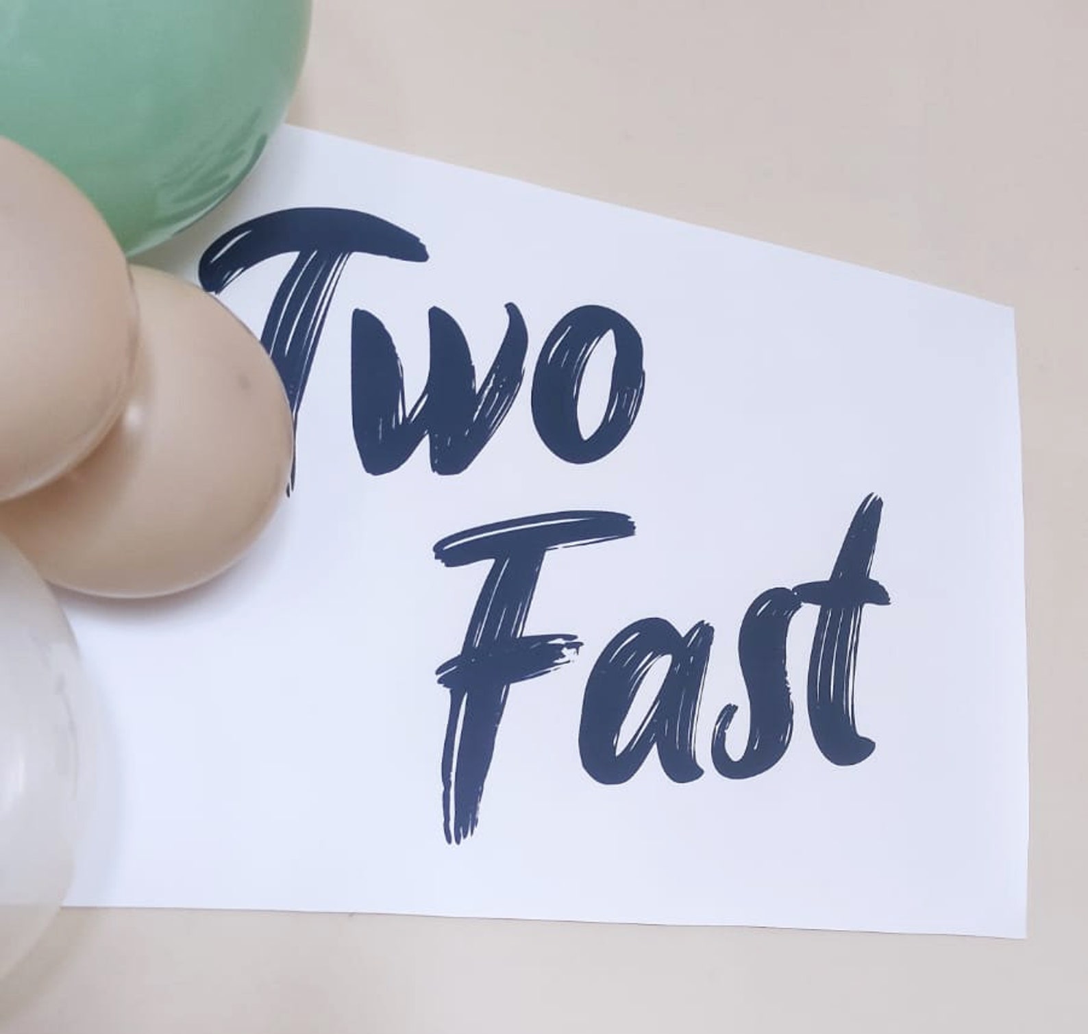 Two Fast Birthday Backdrop Banner Race Car Birthday Banner - Etsy