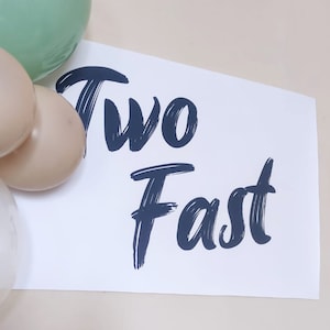 Two Fast Birthday Backdrop Banner, Race Car Birthday Banner, Two Fast ...