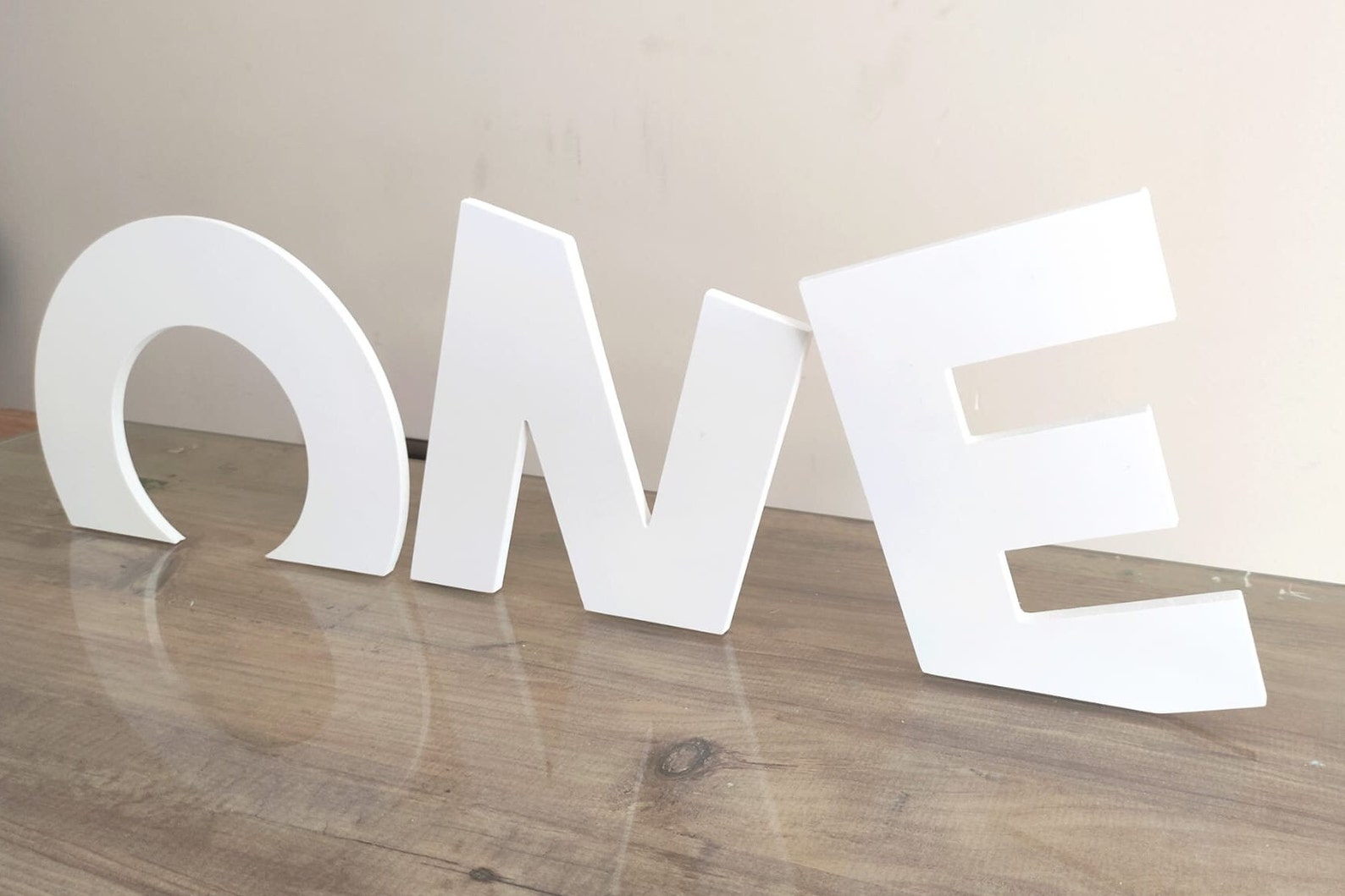 Sunken Freestanding Letters, First Birthday Party Letter, First ...