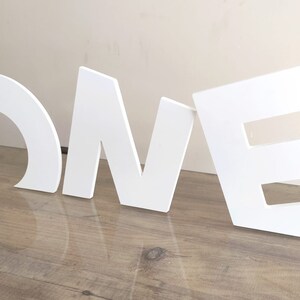 Sunken Freestanding Letters, First Birthday Party Letter, First ...