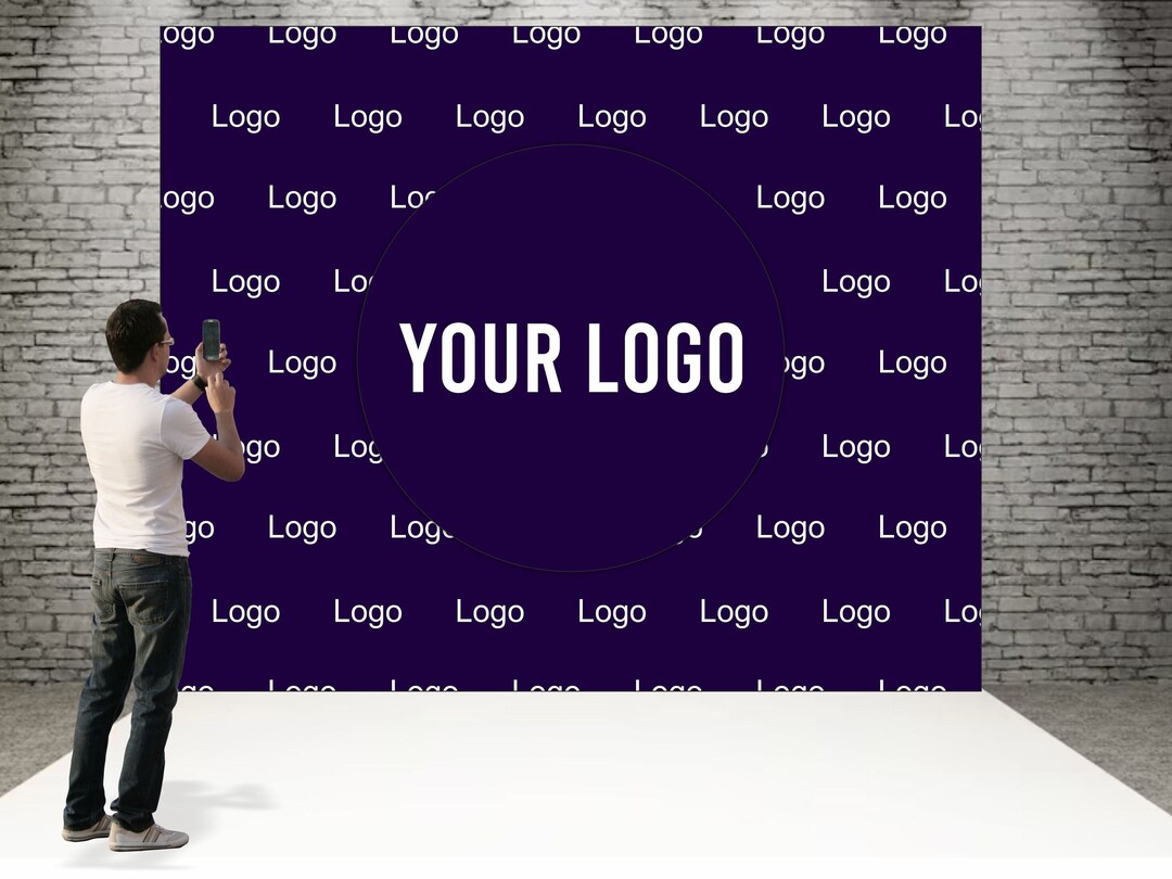 Custom Logo Backdrop, Step and Repeat Business Event Backdrop, Business ...