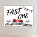 Fast One Birthday Backdrop Banner Fast One Birthday - Etsy