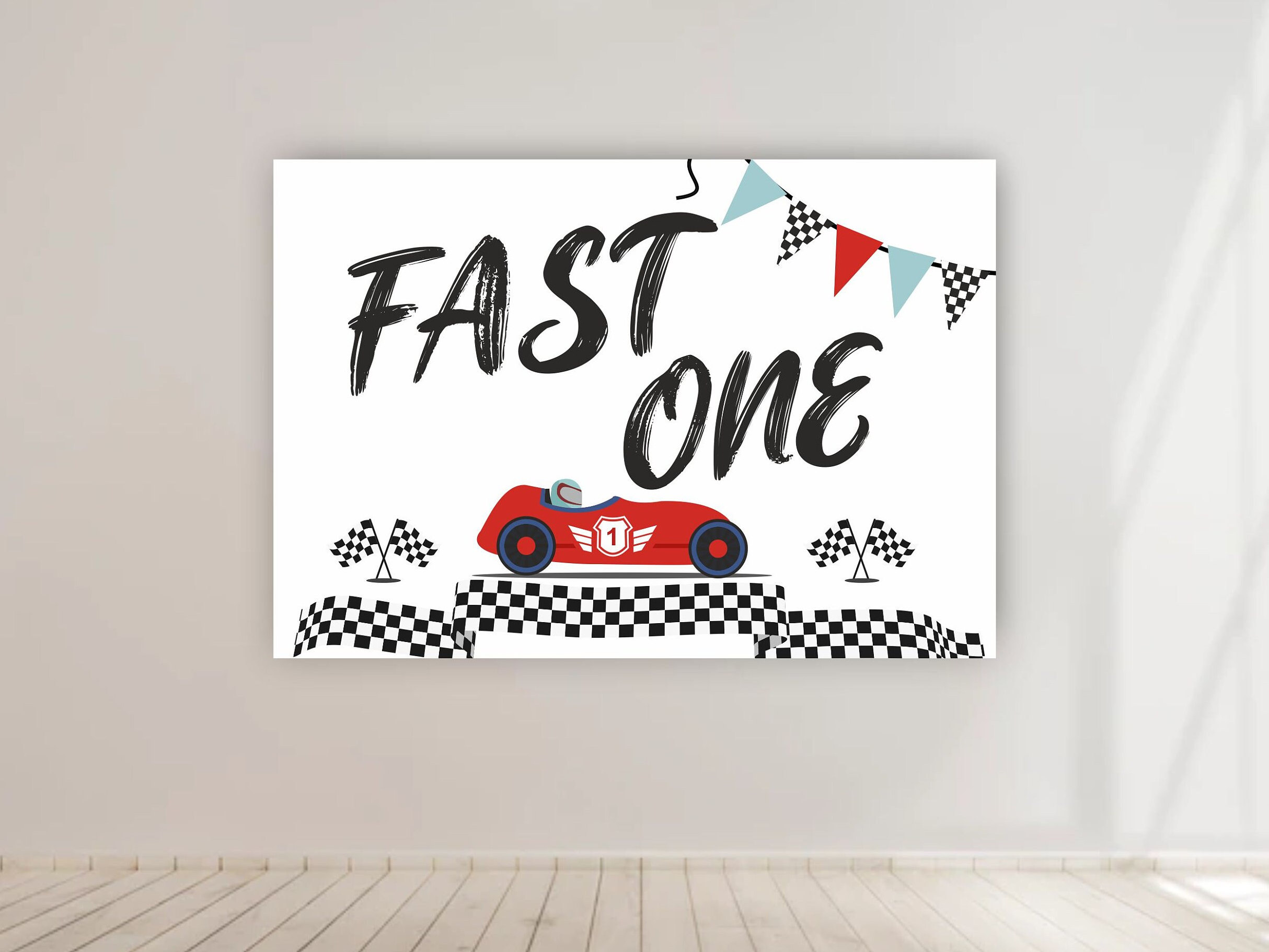 Fast One Birthday Backdrop Banner Fast One Birthday - Etsy
