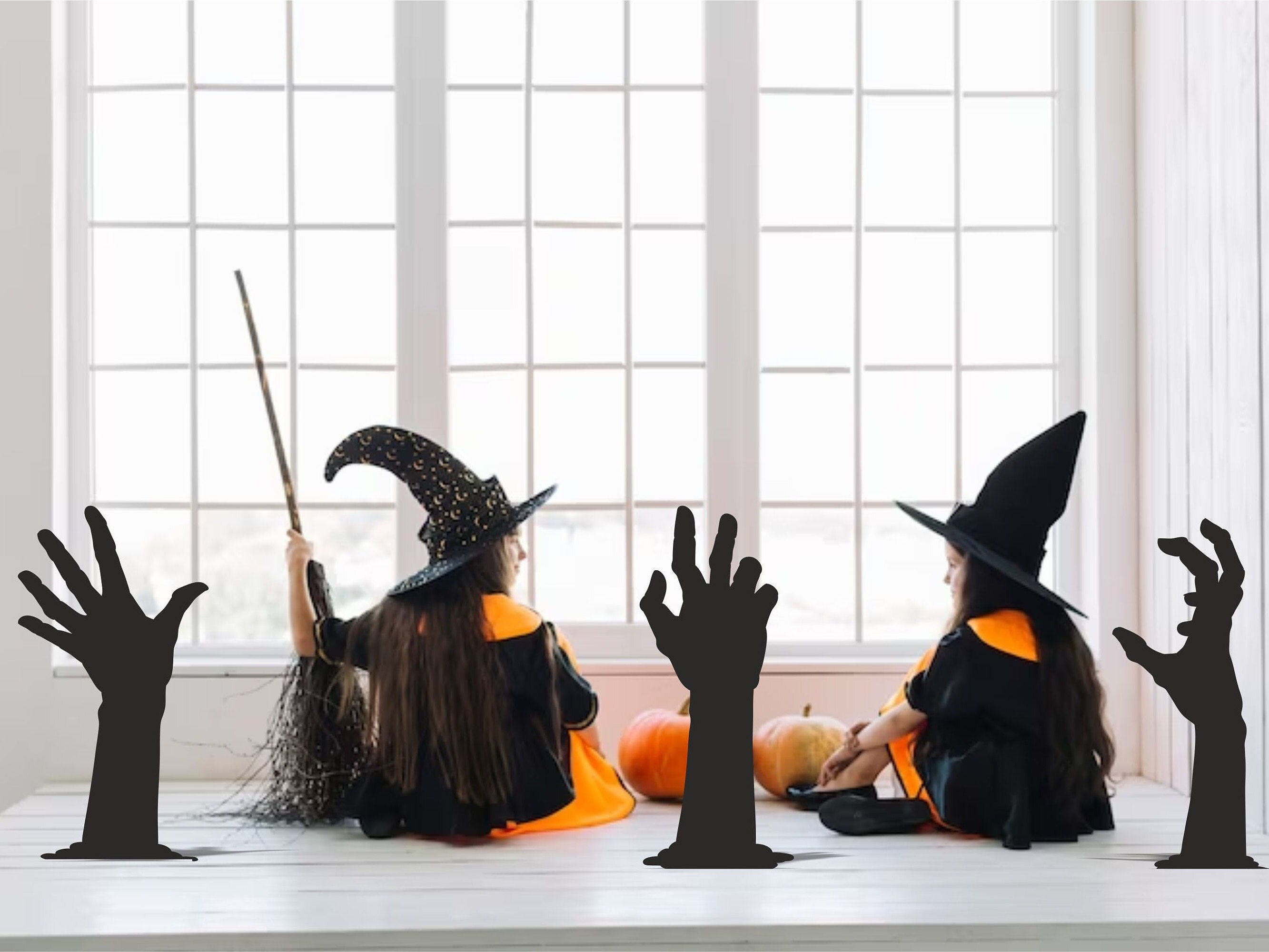 Zombie Hands Prop Halloween Party Decor Halloween Sign - Etsy