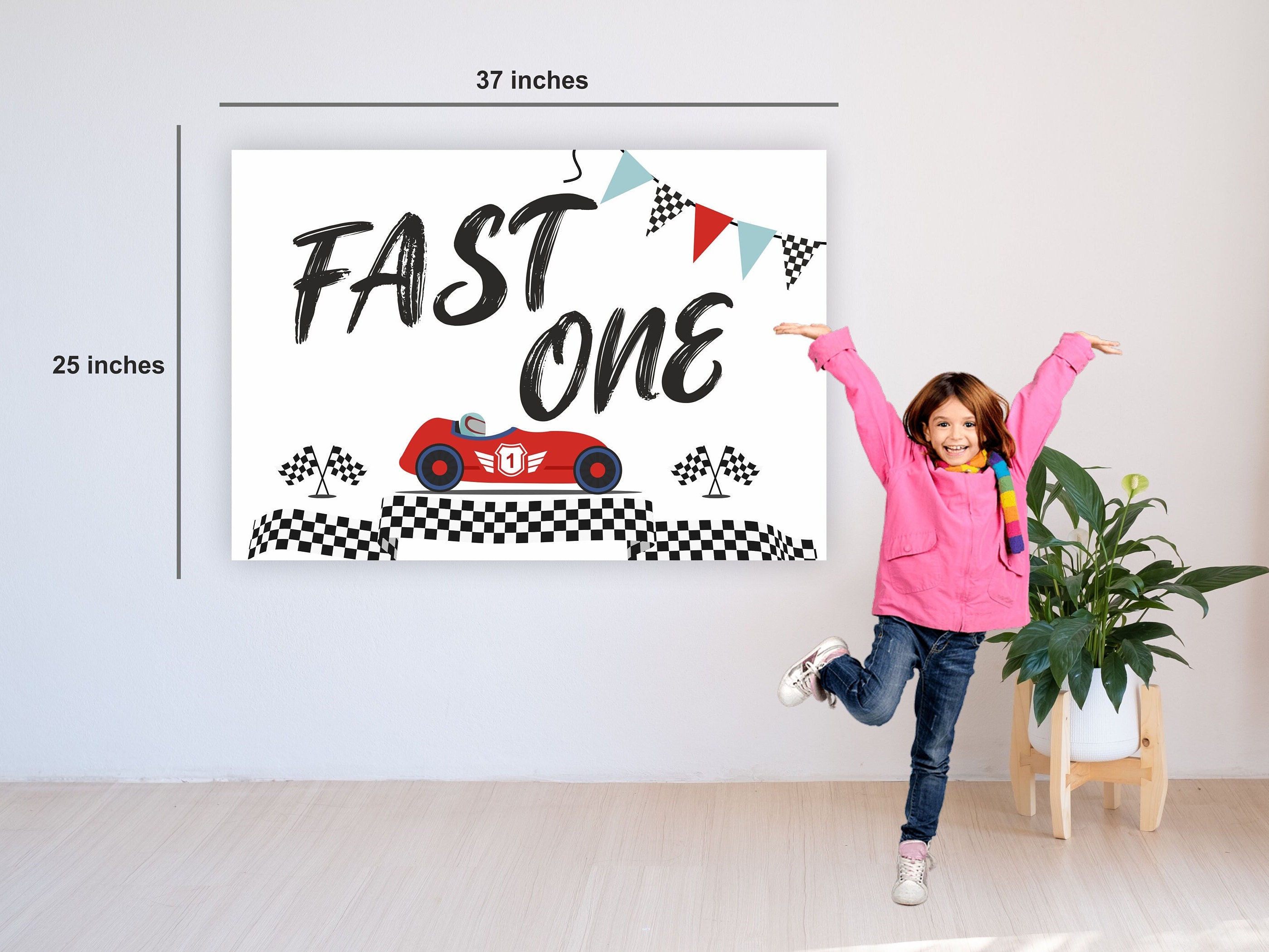 Fast One Birthday Backdrop Banner Fast One Birthday - Etsy