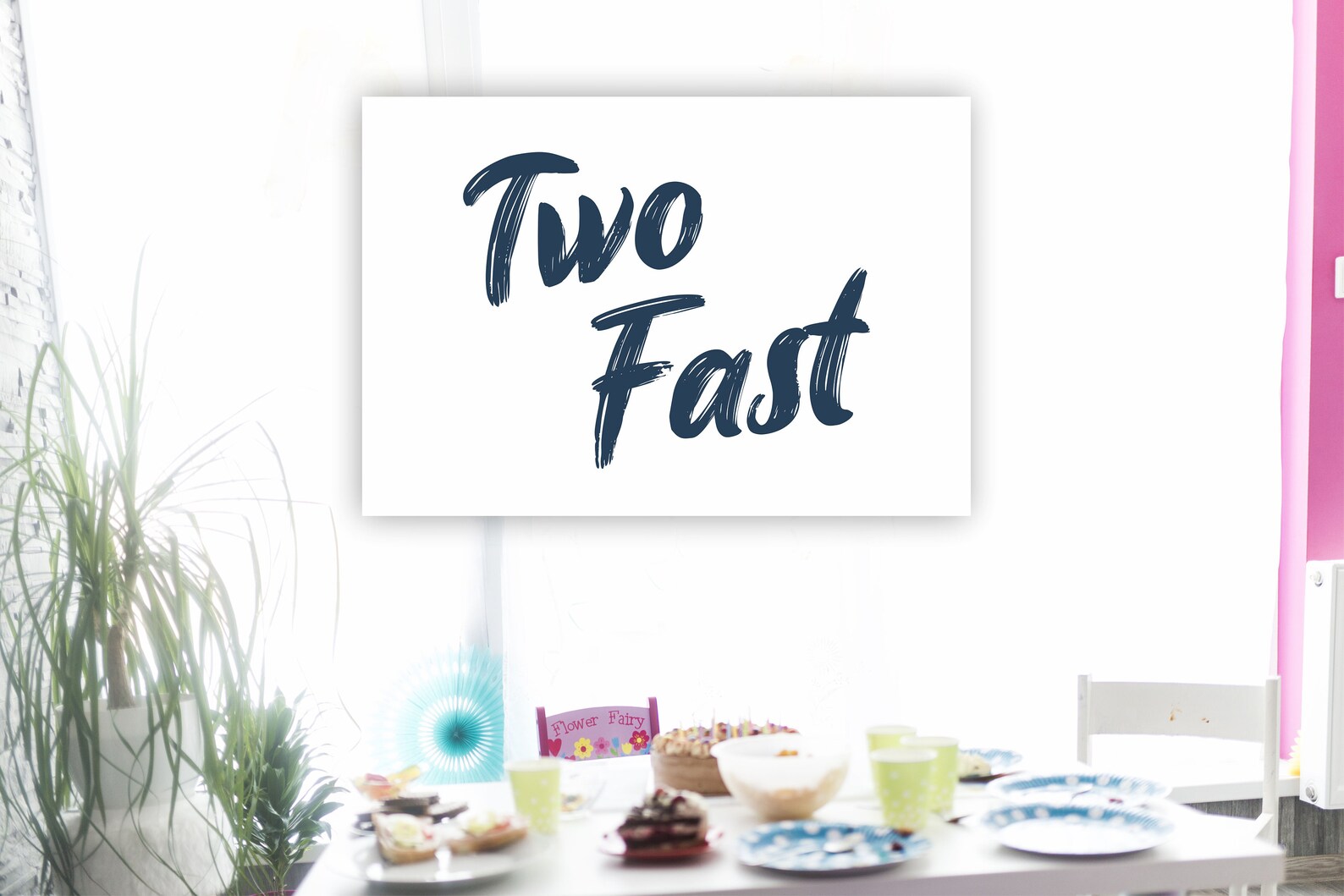 Two Fast Birthday Backdrop Banner Race Car Birthday Banner - Etsy