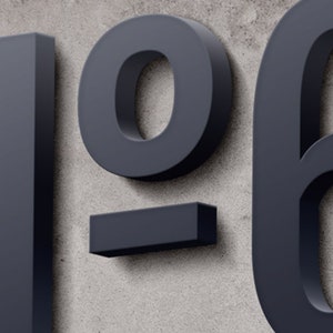 House Number Sign, Modern House No. Letters, House Address Number ...