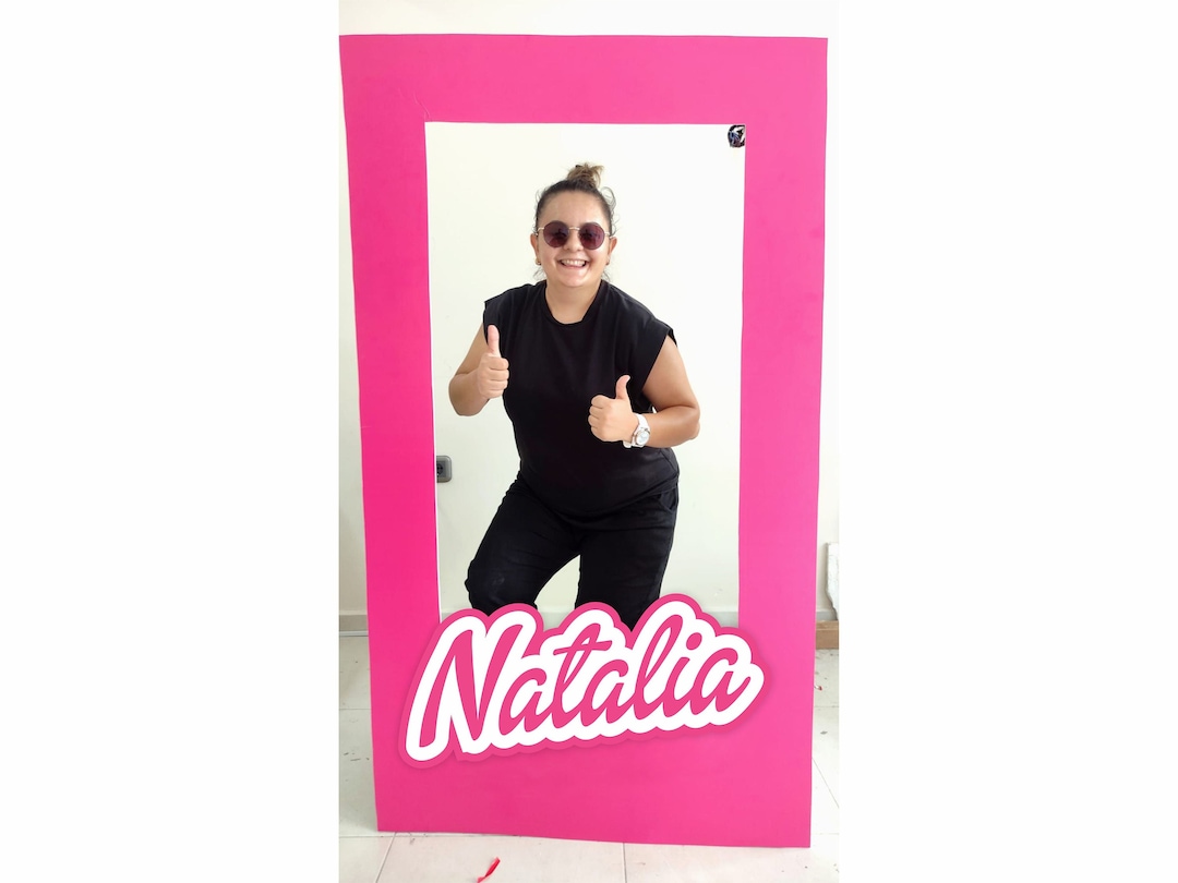 Name Doll Pink Box, Pink Doll Box Photo Prop Frame, Life-size Box, Pink ...