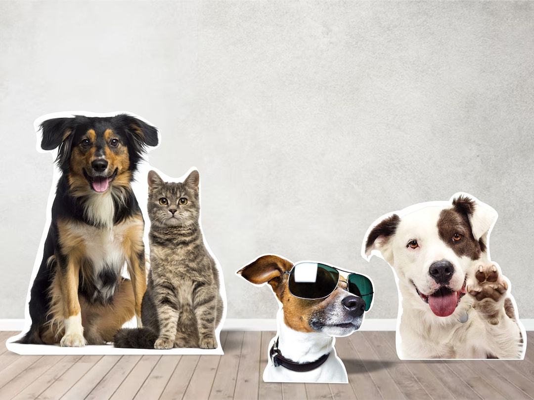Custom Full Body Pet Cut Outs, Cardboard Cutout Dog or Cat, Birthday ...