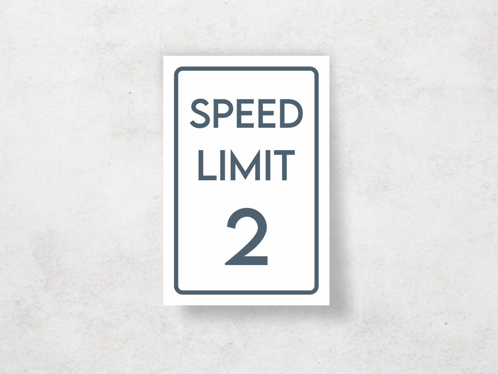 Speed Limit Sign, Two Fast Decoration, Two Fast Birthday Decor, Speed ...