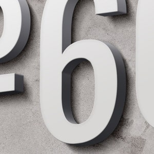 House Number Sign, Modern House No. Letters, House Address Number ...