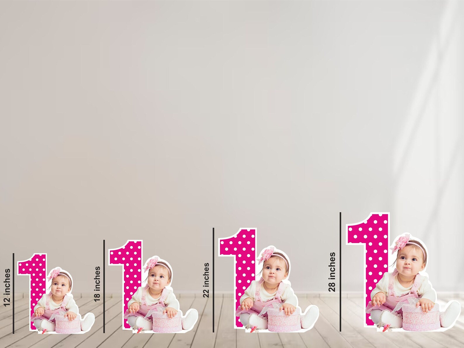 Custom Number Cutouts of Pictures, First Birthday Party Decor, Number ...