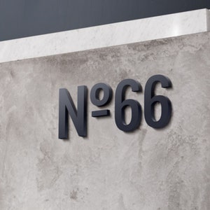 House Number Sign, Modern House No. Letters, House Address Number ...