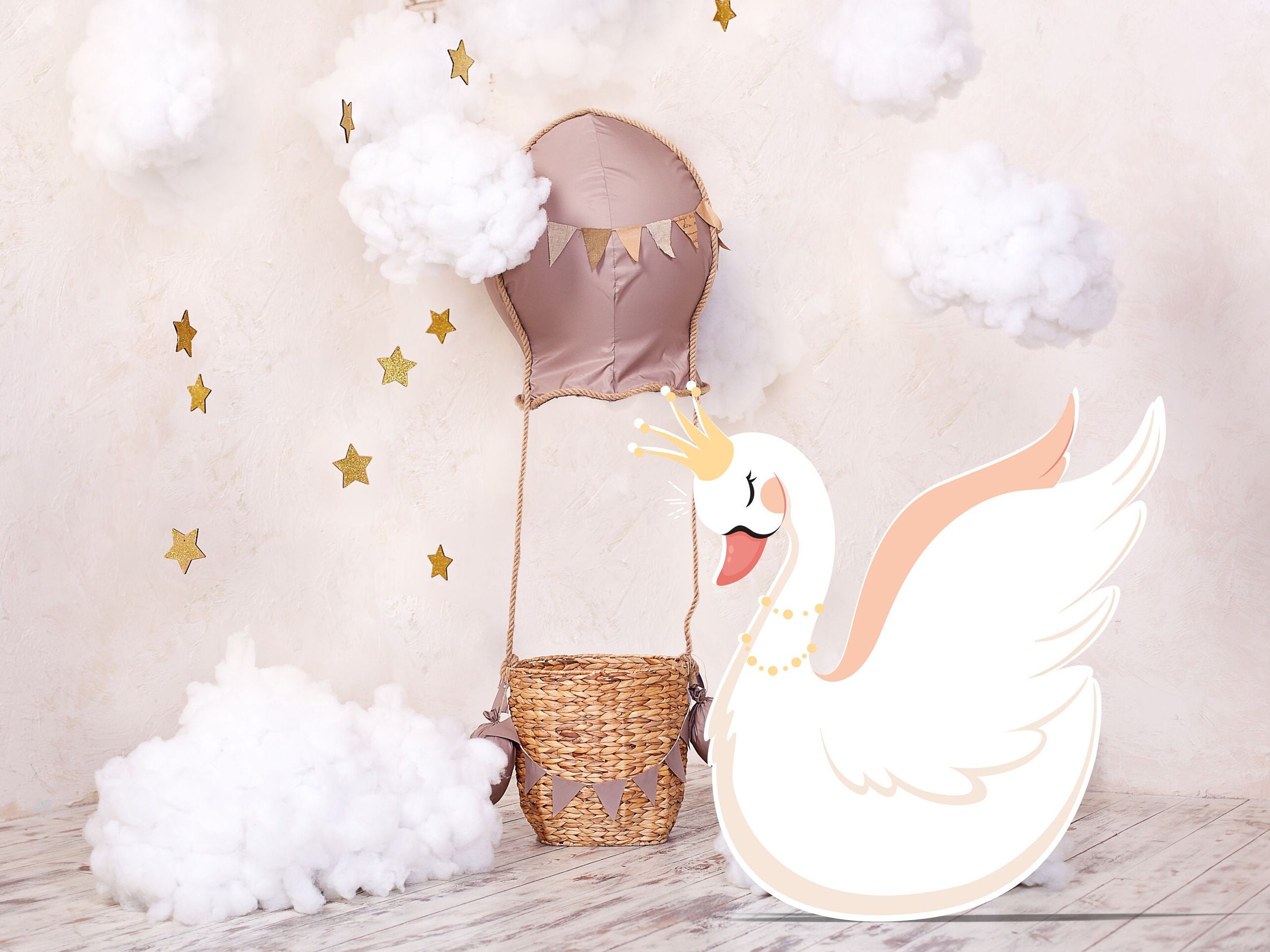 Swan Princess Baby Shower Big Decor Mom Swan Cutout Birthday - Etsy