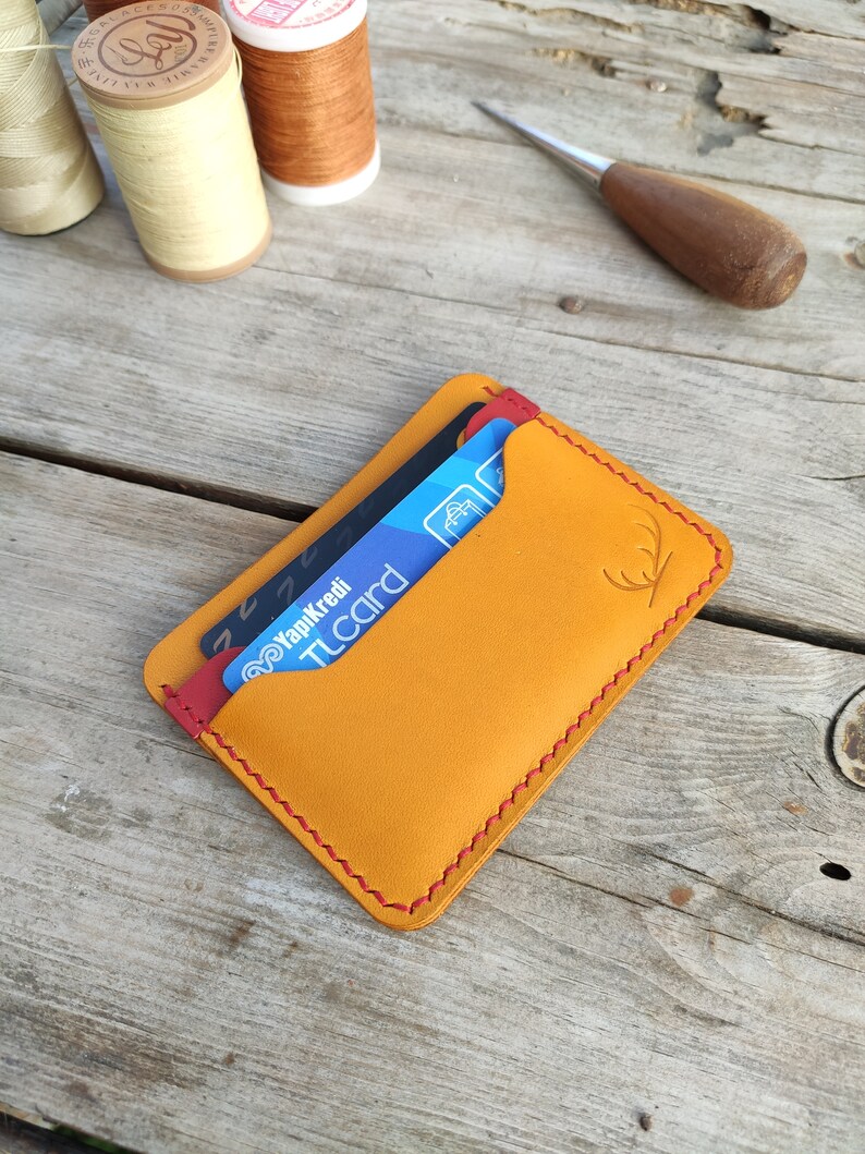 Personalized Buttero Leather Wallet Custom Credit Card - Etsy