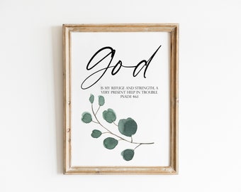 Psalm 46 Printable - Etsy
