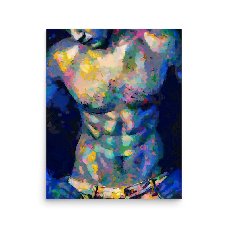 Gay Art Print Gay Male Art Homoerotic Art Gay Artist Nude Male Fine Art ...