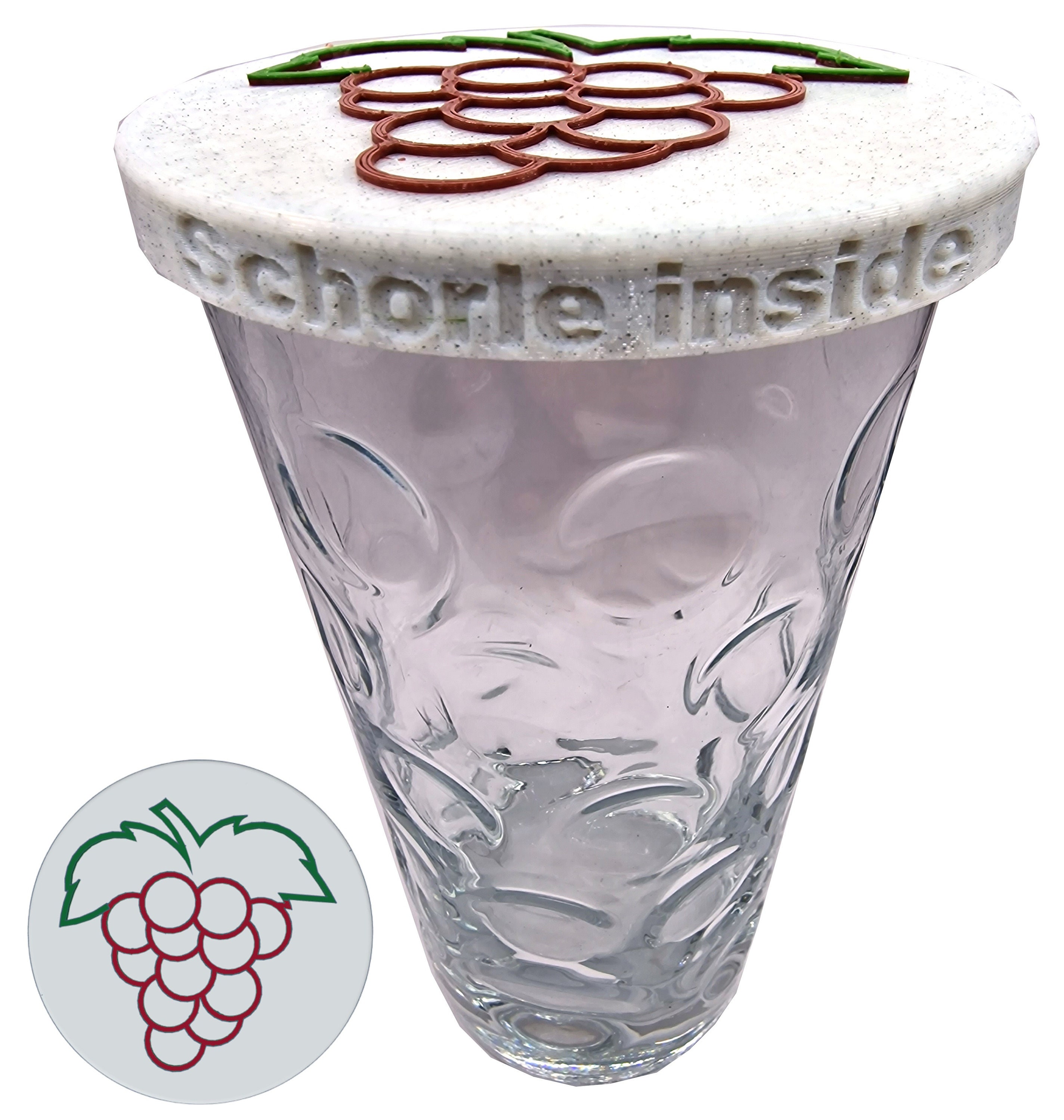 Dubbe Lid grape / Dubbe Schorle Cover Glass Pfalz Lid Protection - Etsy