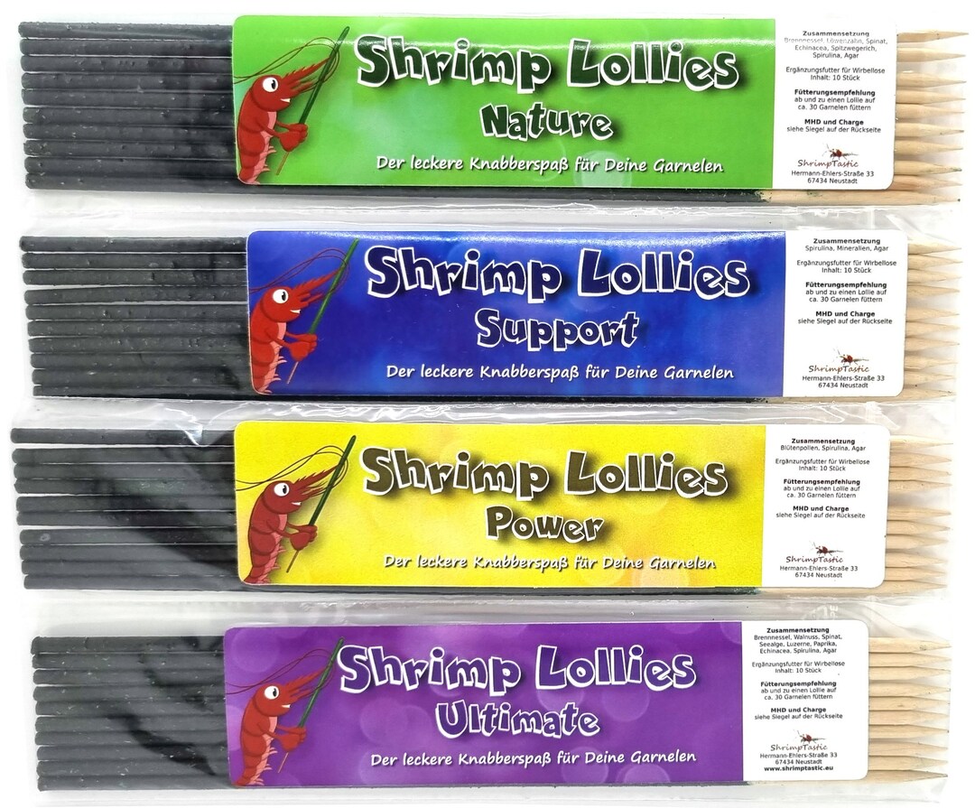 Shrimp Lollies Set (4x10 Pieces) / Nature + Support + Power + Ultimate ...