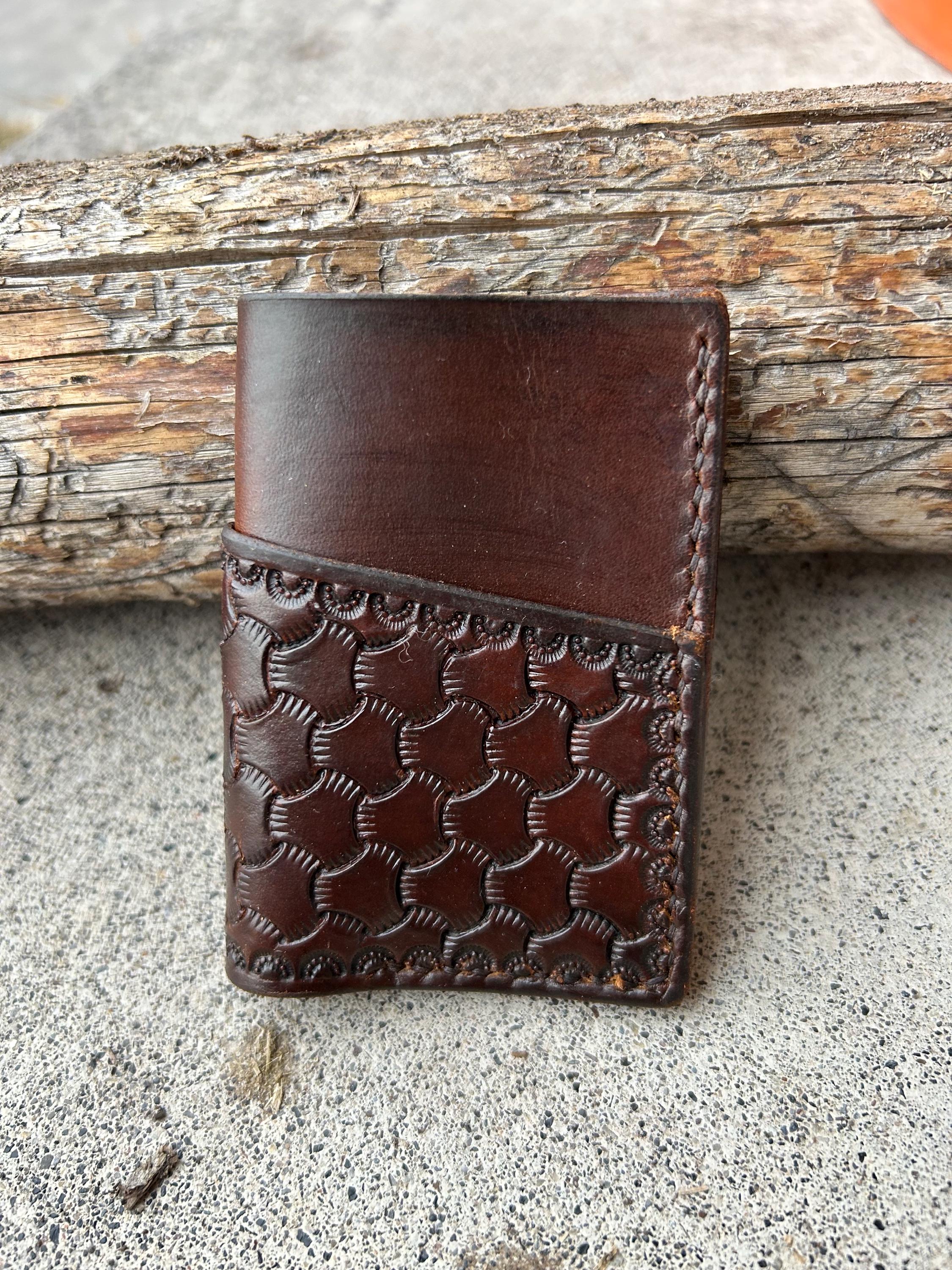 Handmade Leather Mini-wallet - Etsy