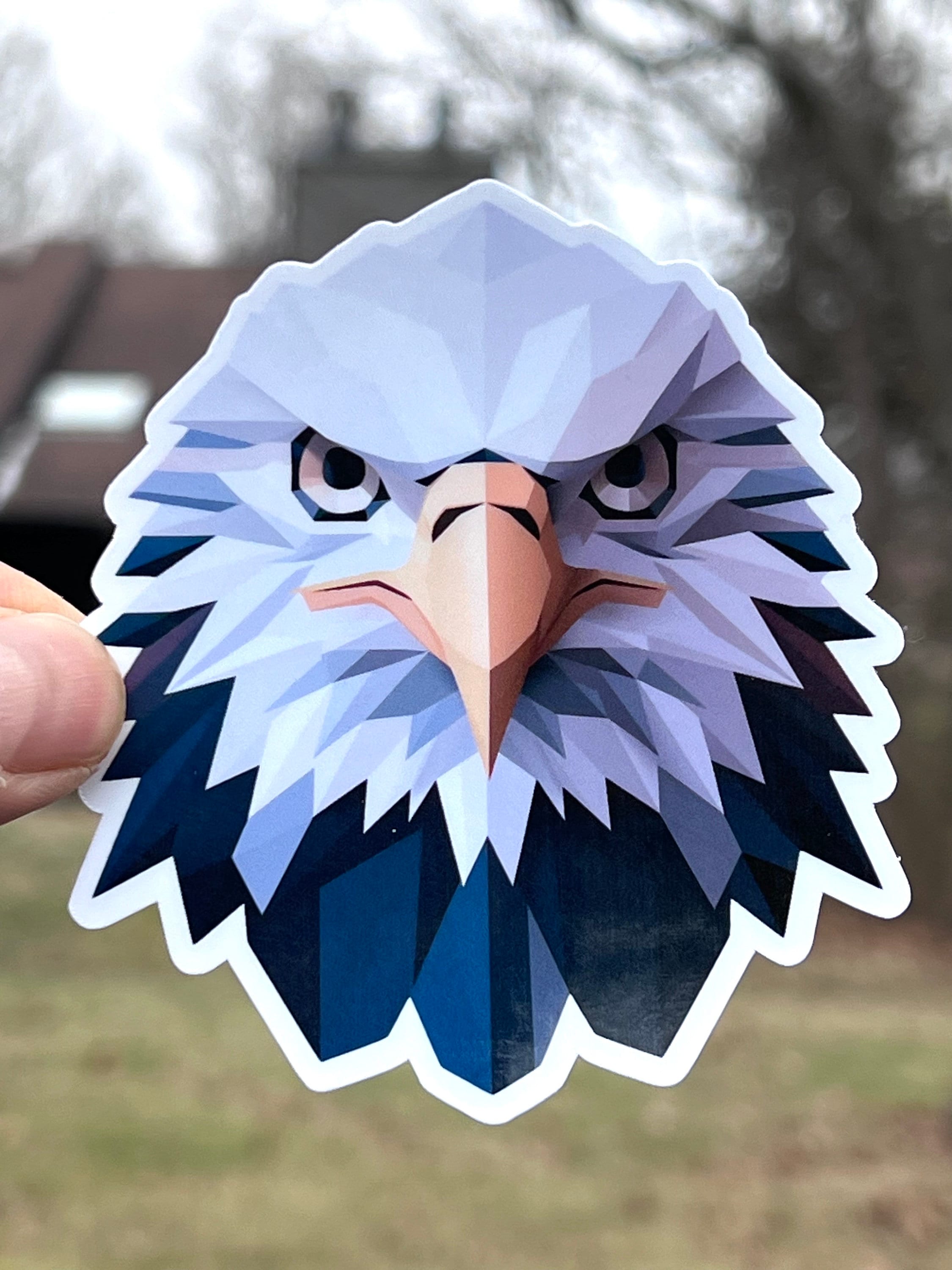 Eagle Sticker Bald Eagle Head Vinyl Sticker Wilderness Gift Eagle Lover ...