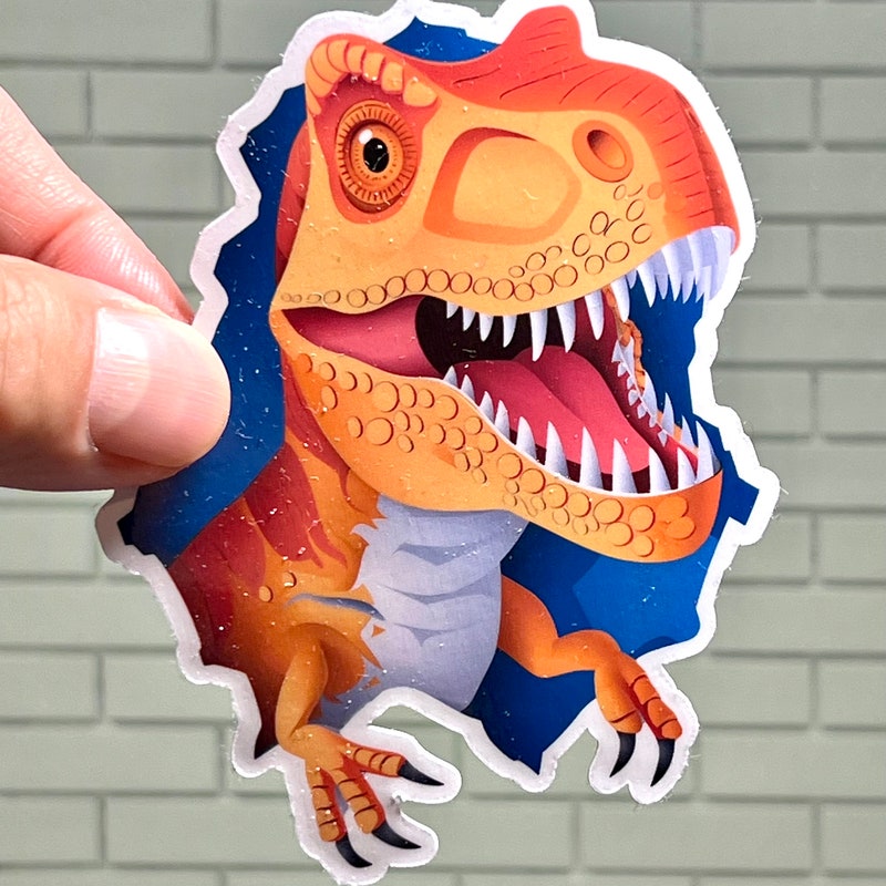 T Rex Sticker - Etsy