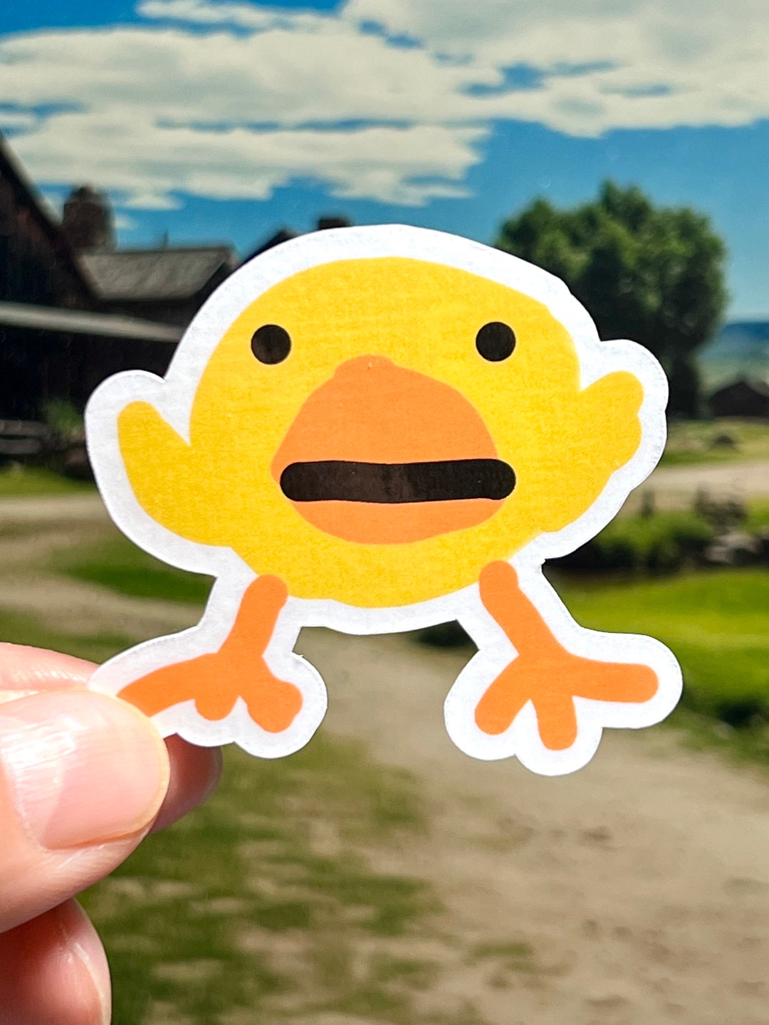 Chicky- Baby Chick Sticker- Drawn by Alex Age 5. Waterproof Vinyl ...