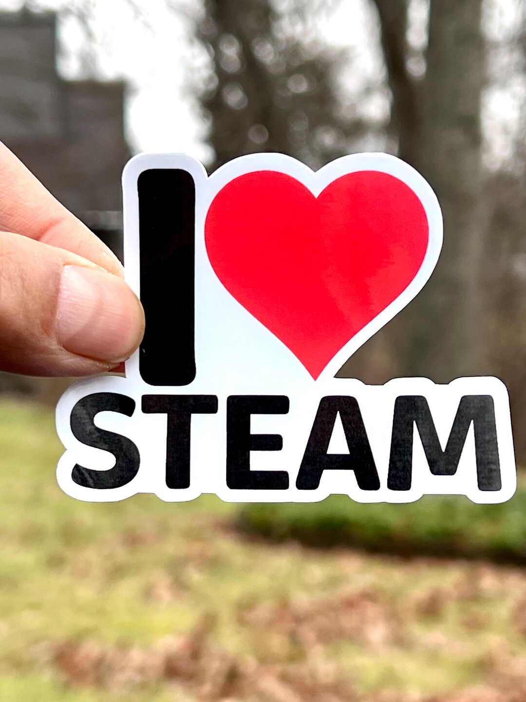 I Heart STEAM Vinyl Sticker: Laptop, Water Bottle Sticker - Etsy