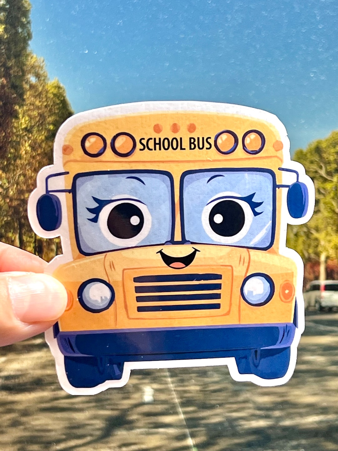 Modern Yellow School Bus Sticker | Ride the Bus Vinyl Sticker | School ...