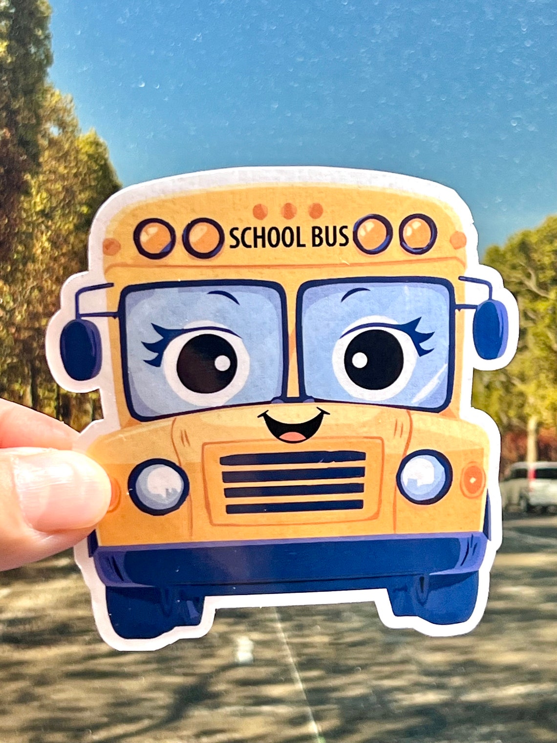 Modern Yellow School Bus Sticker Ride the Bus Vinyl Sticker School Life ...