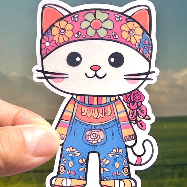 Hippie Cat - Etsy