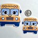 Modern Yellow School Bus Sticker | Ride the Bus Vinyl Sticker | School ...