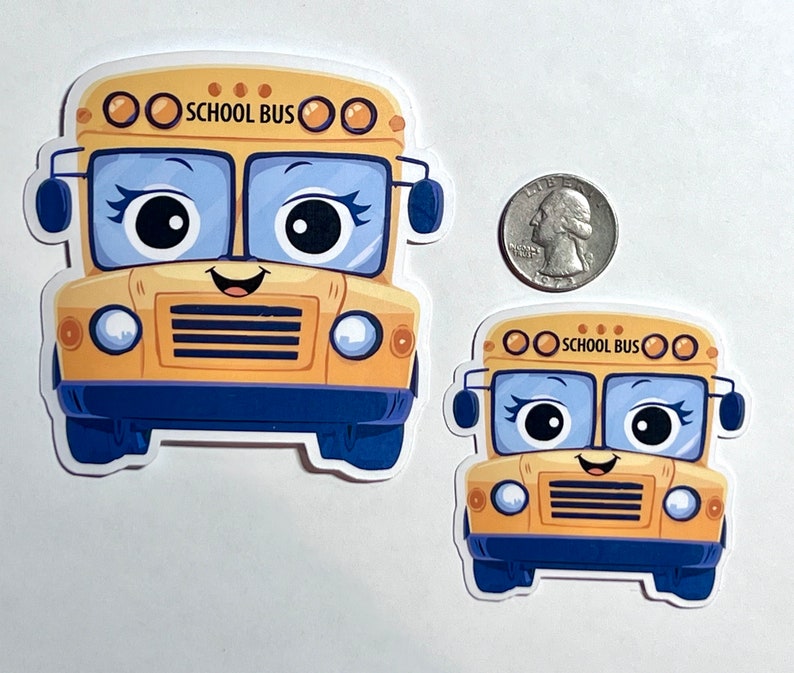 Modern Yellow School Bus Sticker Ride the Bus Vinyl Sticker School Life ...